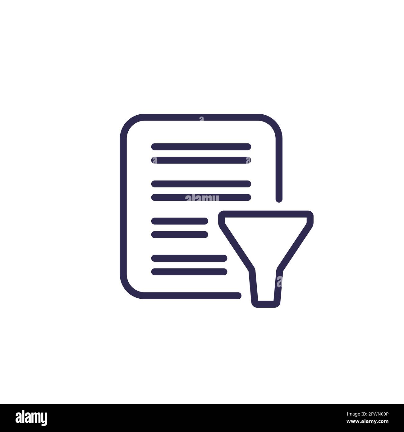 Data filtering icon, line vector Stock Vector Image & Art - Alamy Data filtering icon, line vector Stock Vector Image & Art - Alamy
