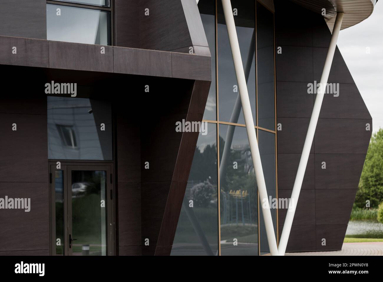 exterior of the new building. modern European architecture Stock Photo ...