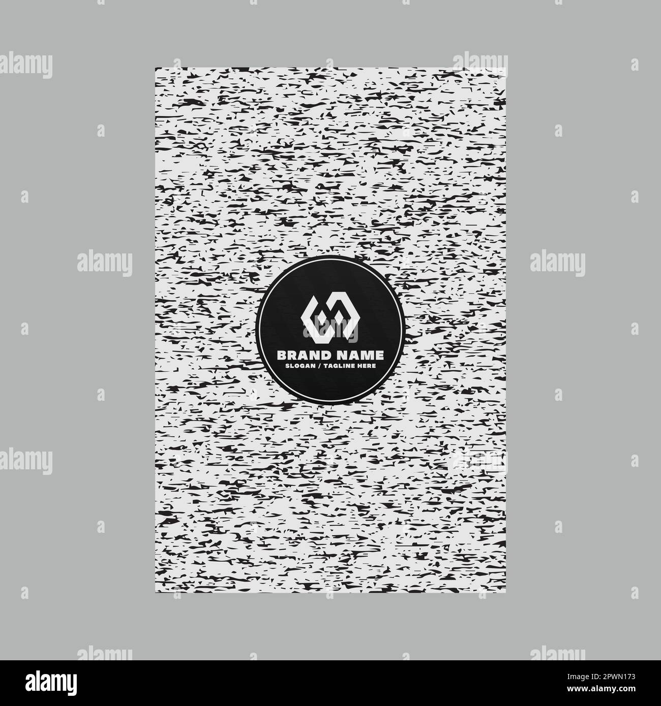 Modern poster with gritty texture style. Editable, resizable, EPS 10 ...