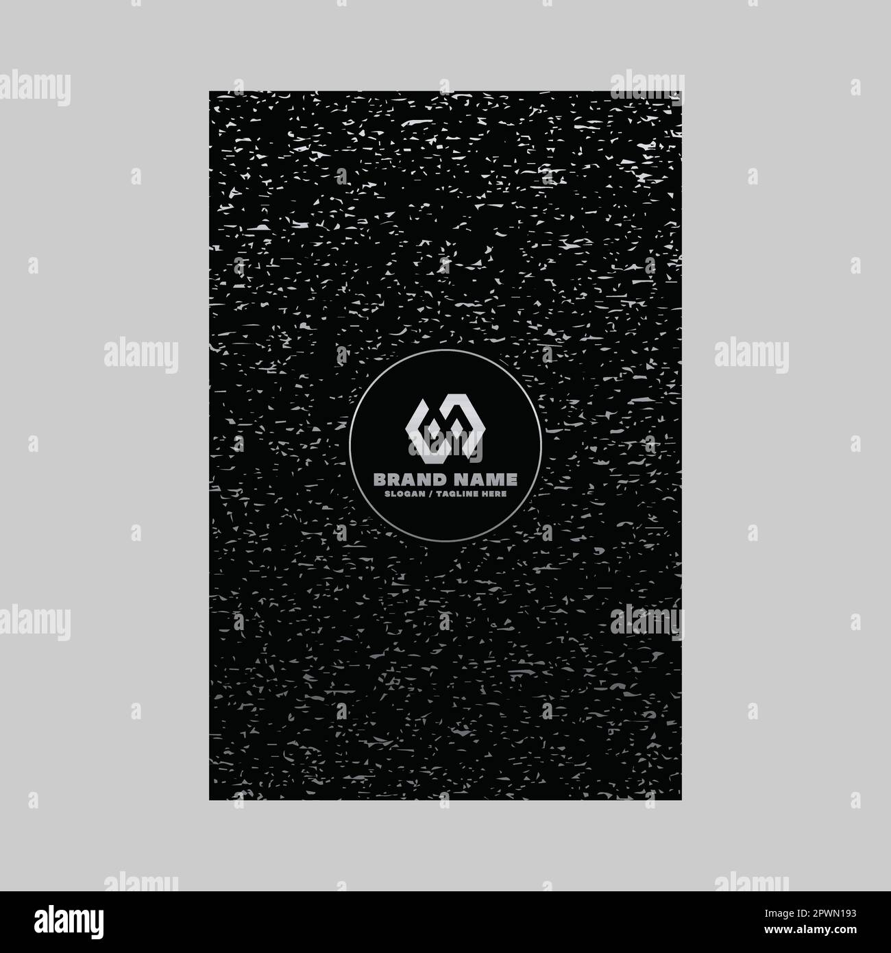 Modern poster with gritty texture style. Editable, resizable, EPS 10 ...