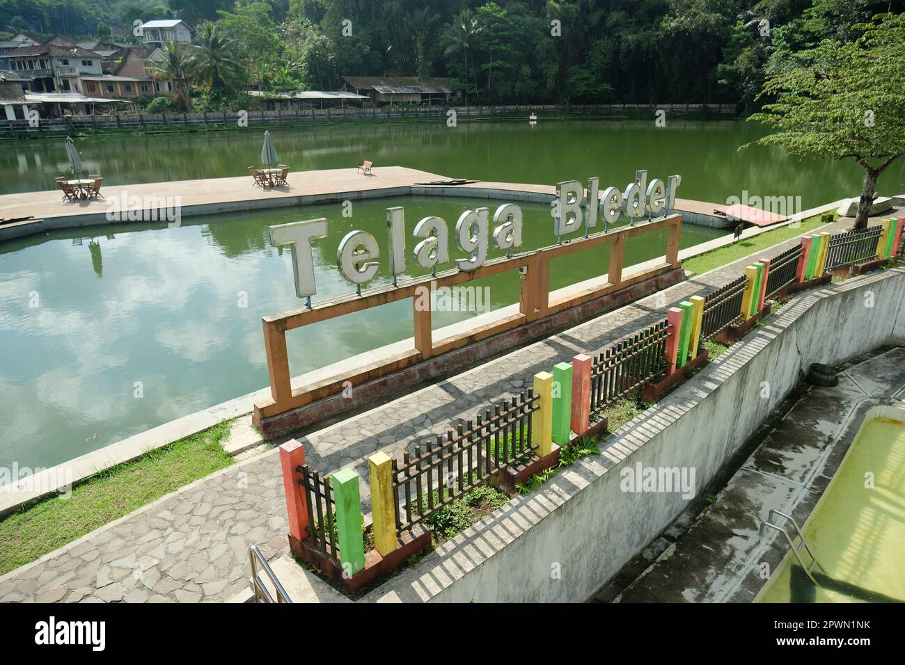 Magelang, Indonesia - 01 May 2023: Telaga Bleder in Magelang. Water ...