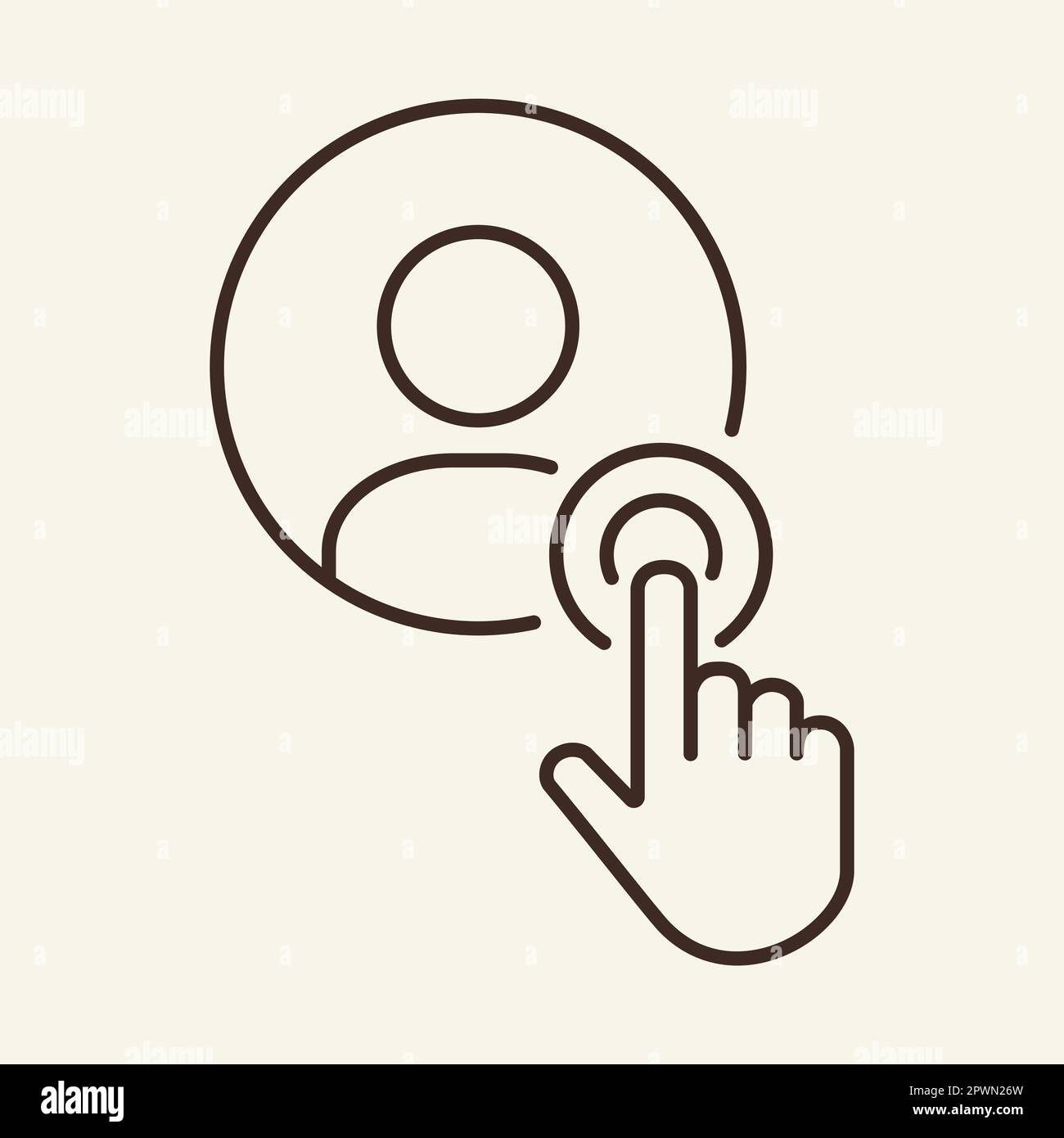 Employee selection line icon Stock Vector Image & Art - Alamy