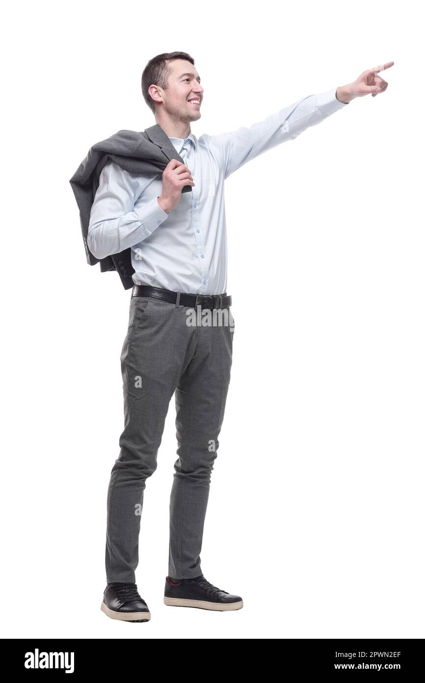 confident business man with a jacket over his shoulder Stock Photo - Alamy