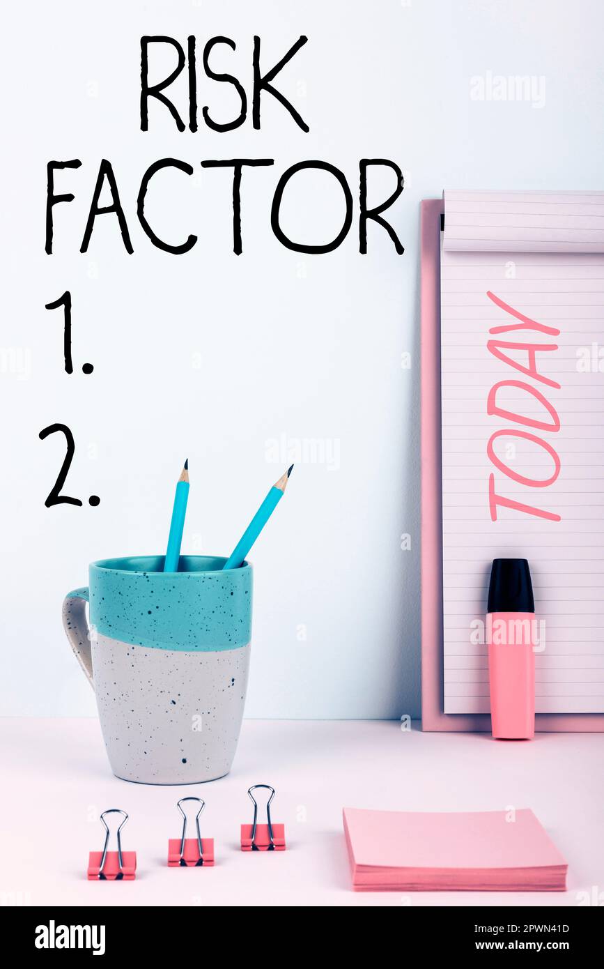 Conceptual display Risk Factor, Business overview Something that rises ...