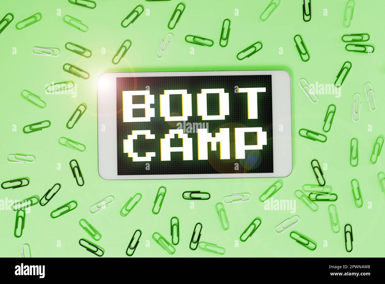 Sign displaying Boot Camp, Word for Military training camp for new ...