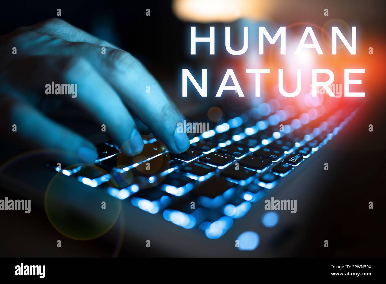 Text showing inspiration Human Nature, Conceptual photo psychological ...