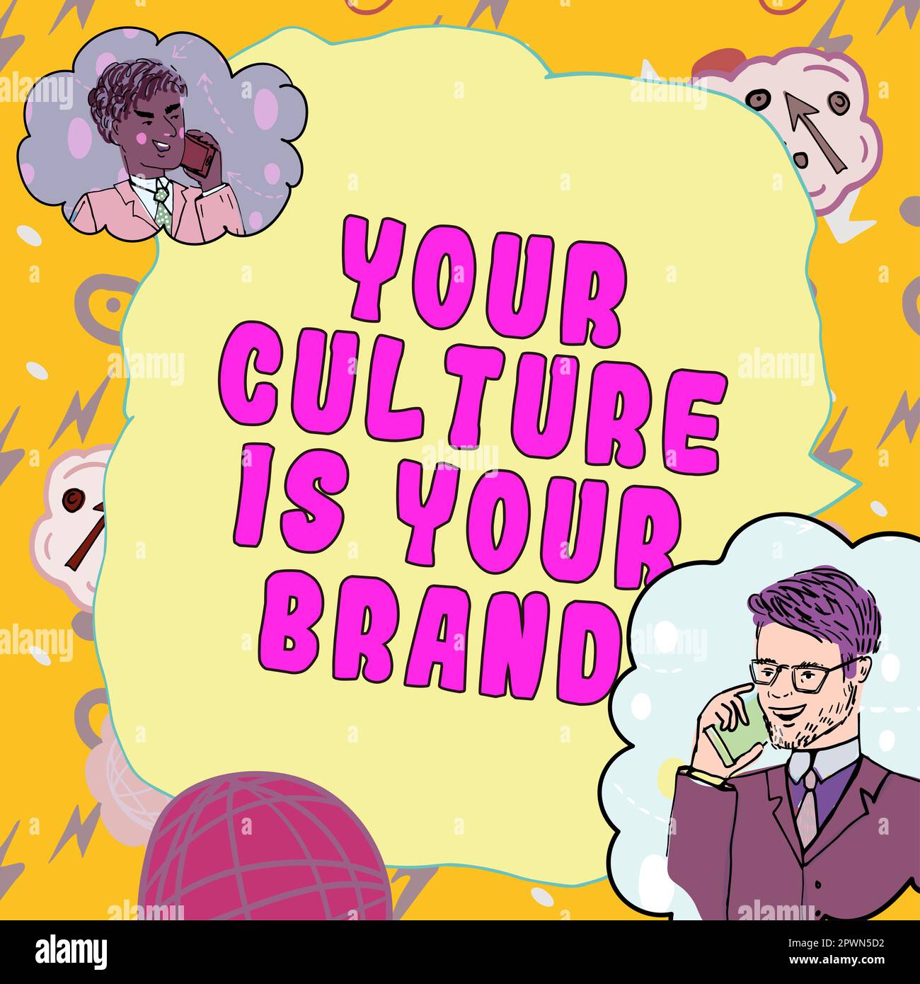 Hand writing sign Your Culture Is Your Brand, Word Written on Knowledge ...