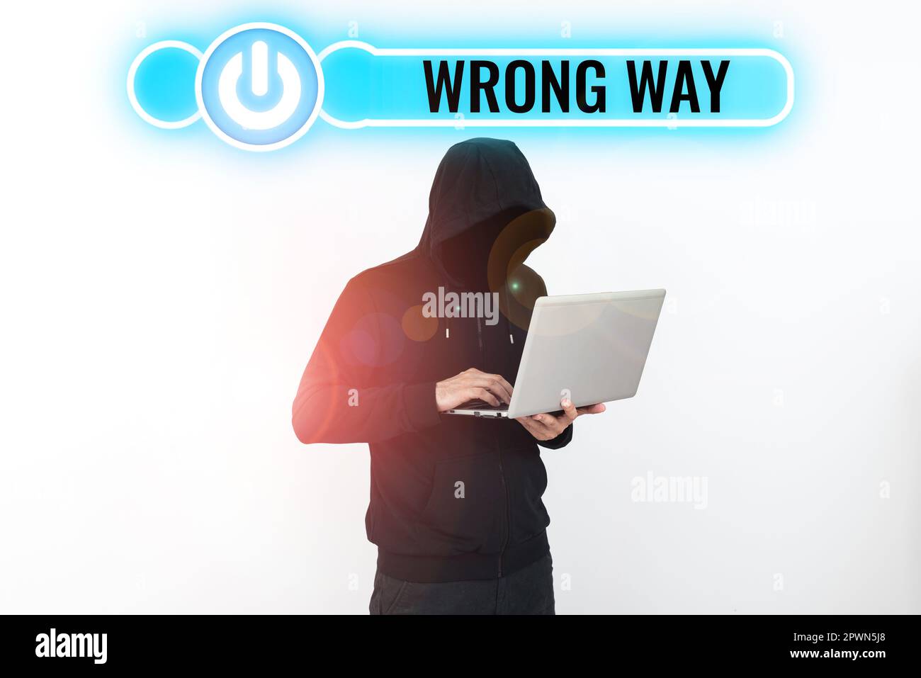 Inspiration showing sign Wrong Way, Internet Concept taking an ...