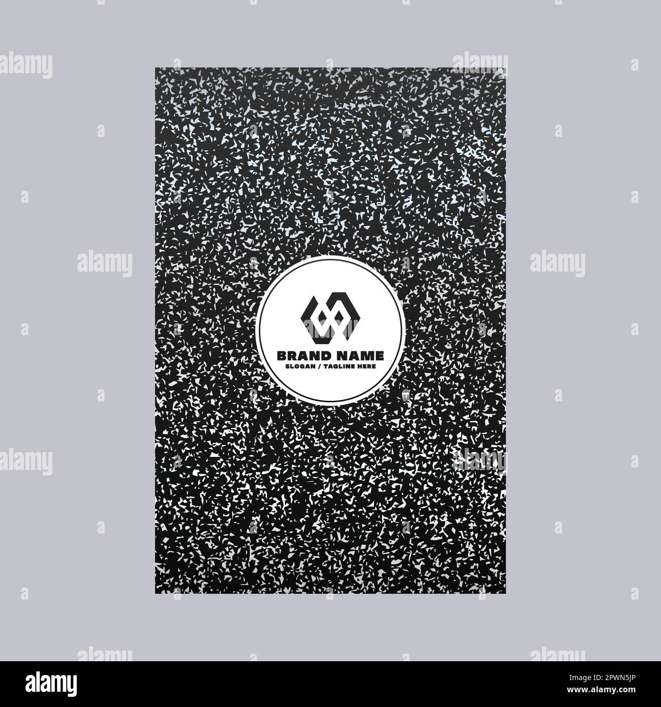 Modern poster with gritty texture style. Editable, resizable, EPS 10 ...