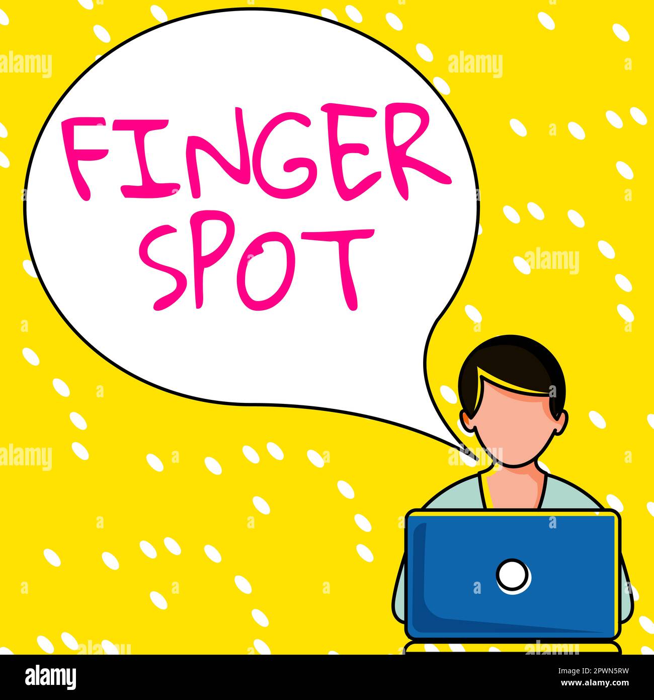 Inspiration showing sign Finger Spot, Word Written on Small fluid ...