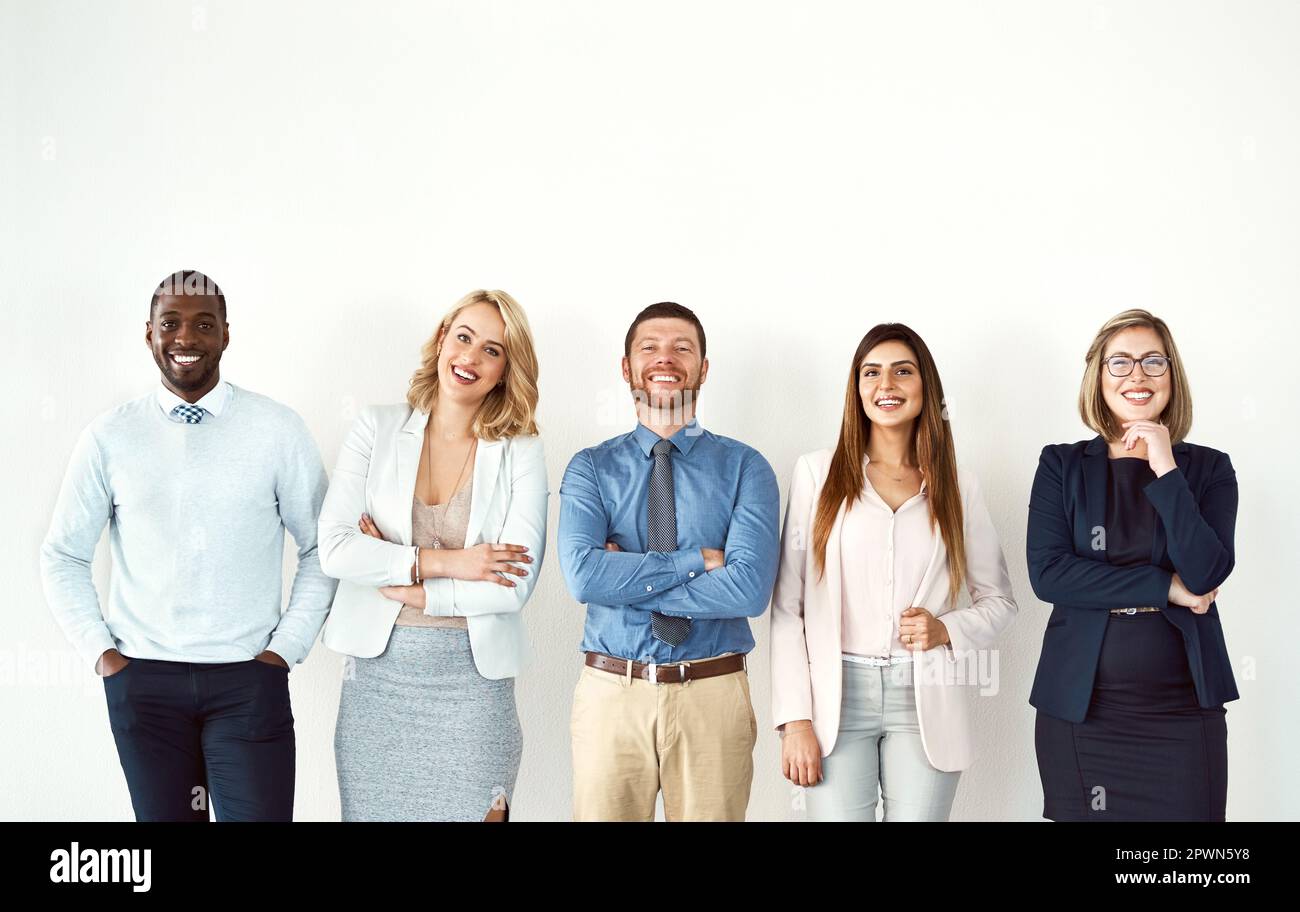 They are all about the confidence. Portrait of a group of confident ...