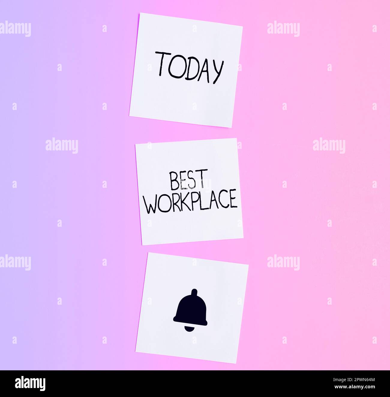 Text caption presenting Best Workplace, Word Written on Ideal company ...