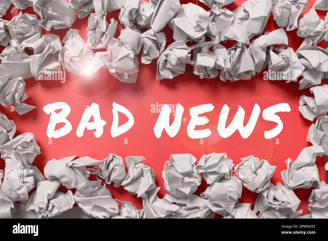 Inspiration showing sign Bad News, Business idea unwelcome thing or ...