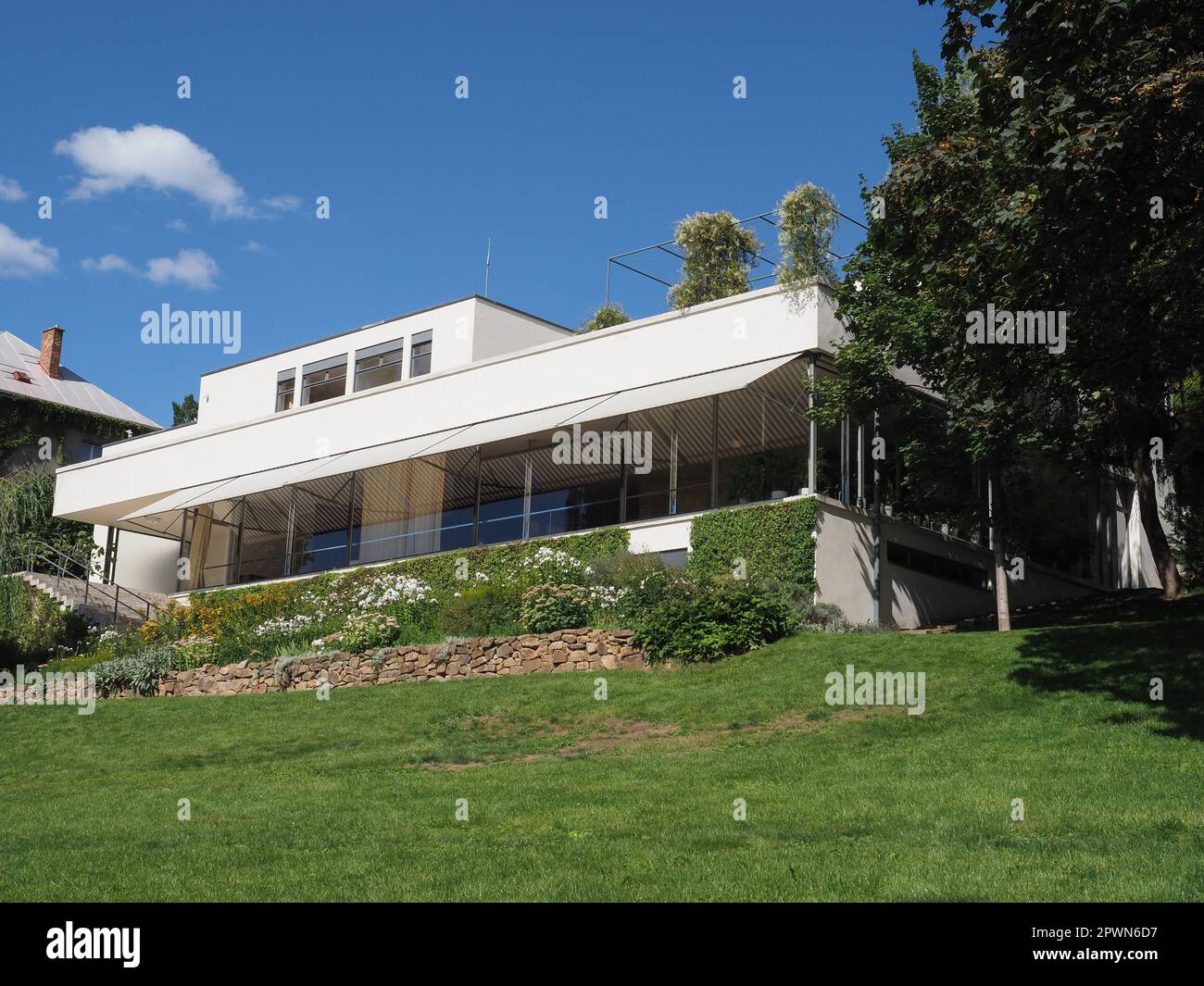 BRNO, CZECH REPUBLIC - CIRCA SEPTEMBER 2022: Villa Tugendhat modernist ...