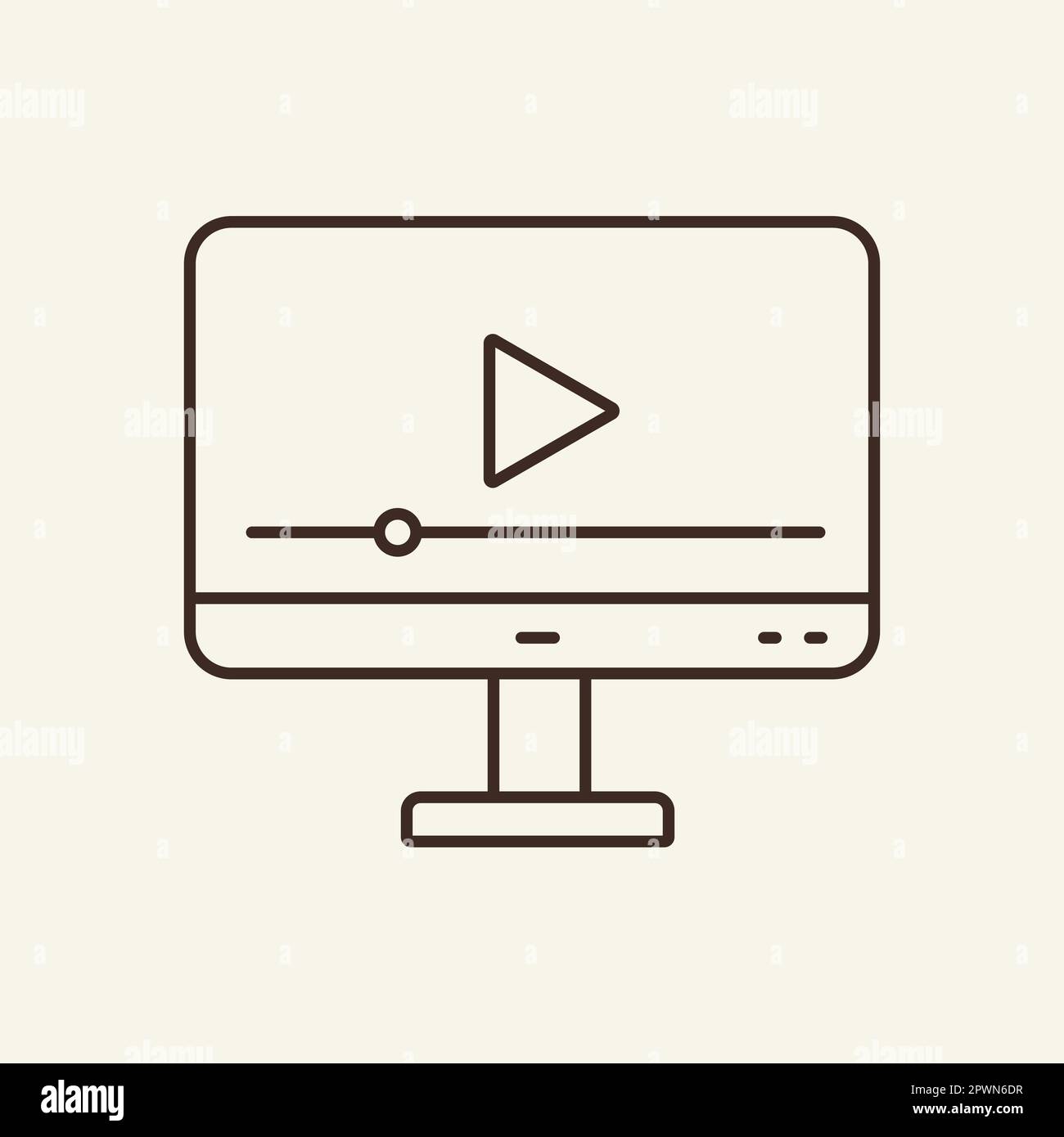 Pause icon linear logo Stock Vector Images - Alamy