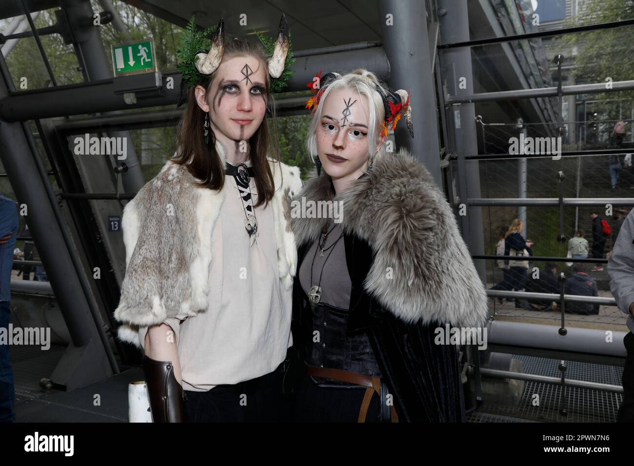 Cosplayer bei der Manga-Comic-Con auf der Leipziger Buchmesse 2023 ...