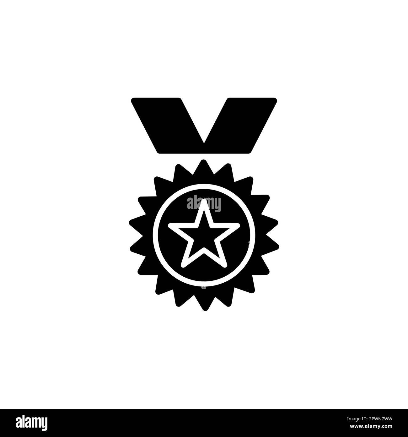 Achieve icon vector. medal icon vector. award. Certificate Stock Vector ...