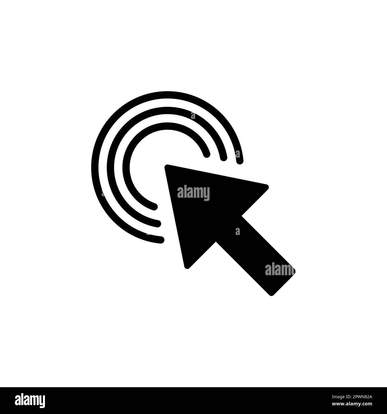 Click icon vector. cursor icon vector. pointer sign Stock Vector Image & Art - Alamy