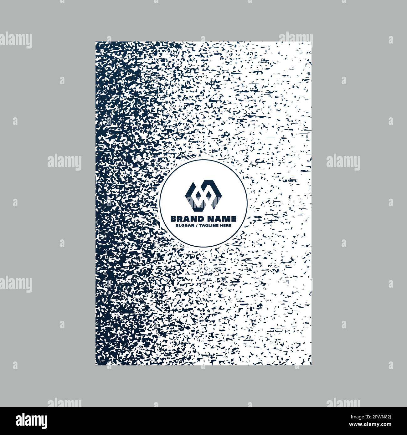 Modern poster with grain texture style. Editable, resizable, EPS 10 ...