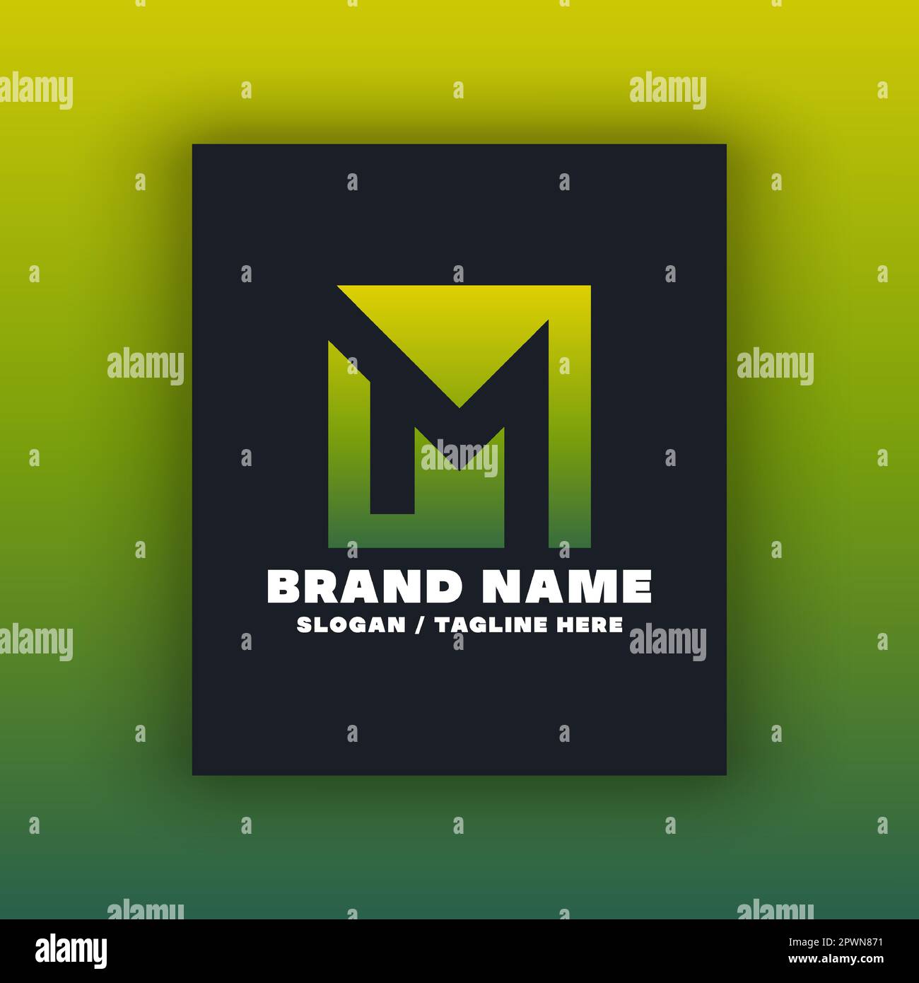 Letter M logo design template. Editable, resizable, vector illustration ...