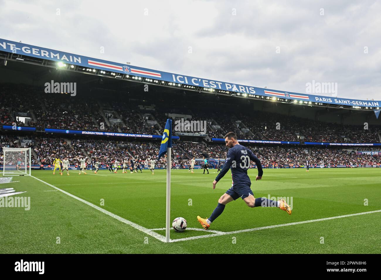 Paris, France. 30th Apr, 2023. PARIS, FRANCE - APRIL 30: Lionel Messi ...