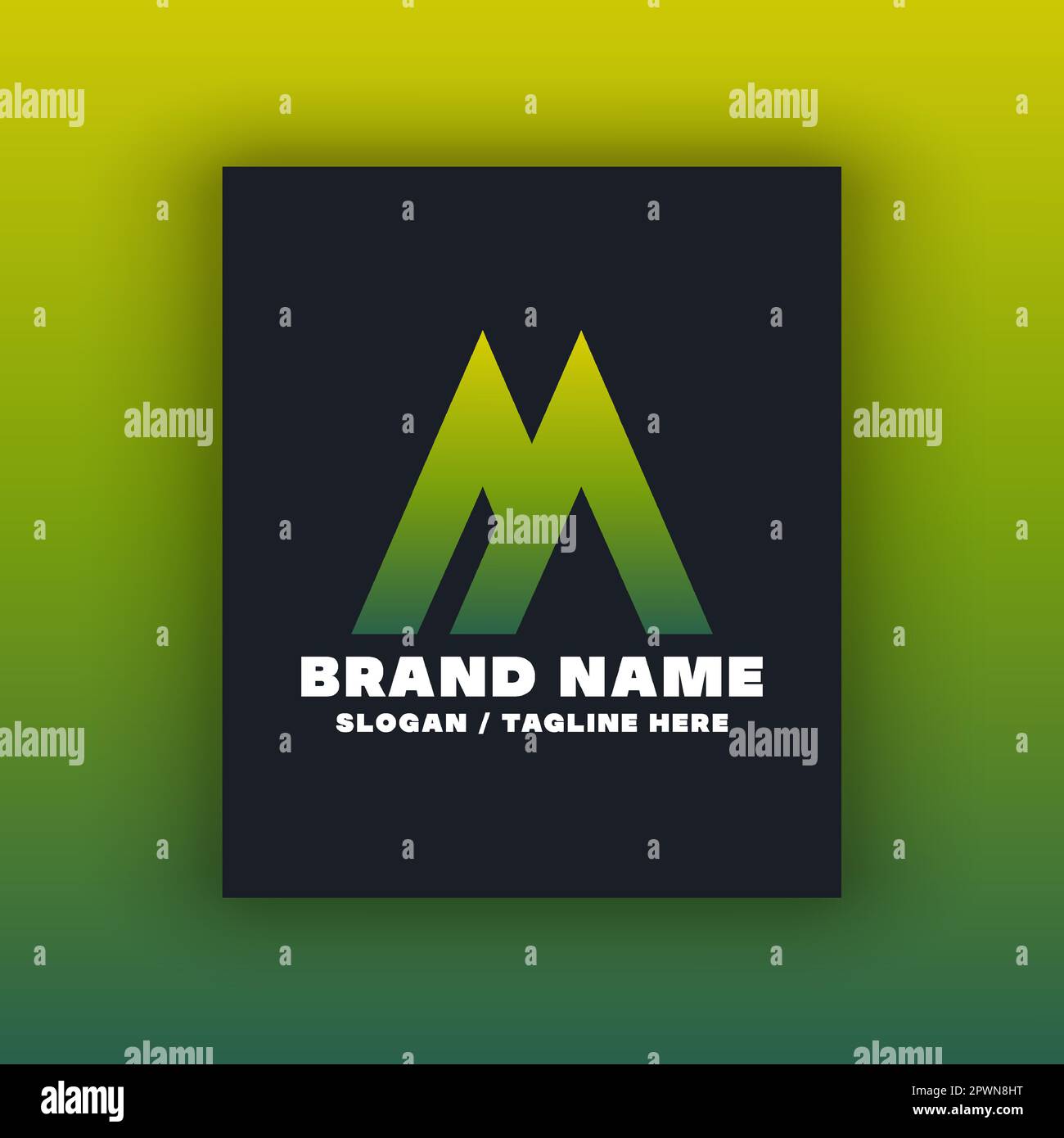 Letter M logo design template. Editable, resizable, vector illustration ...