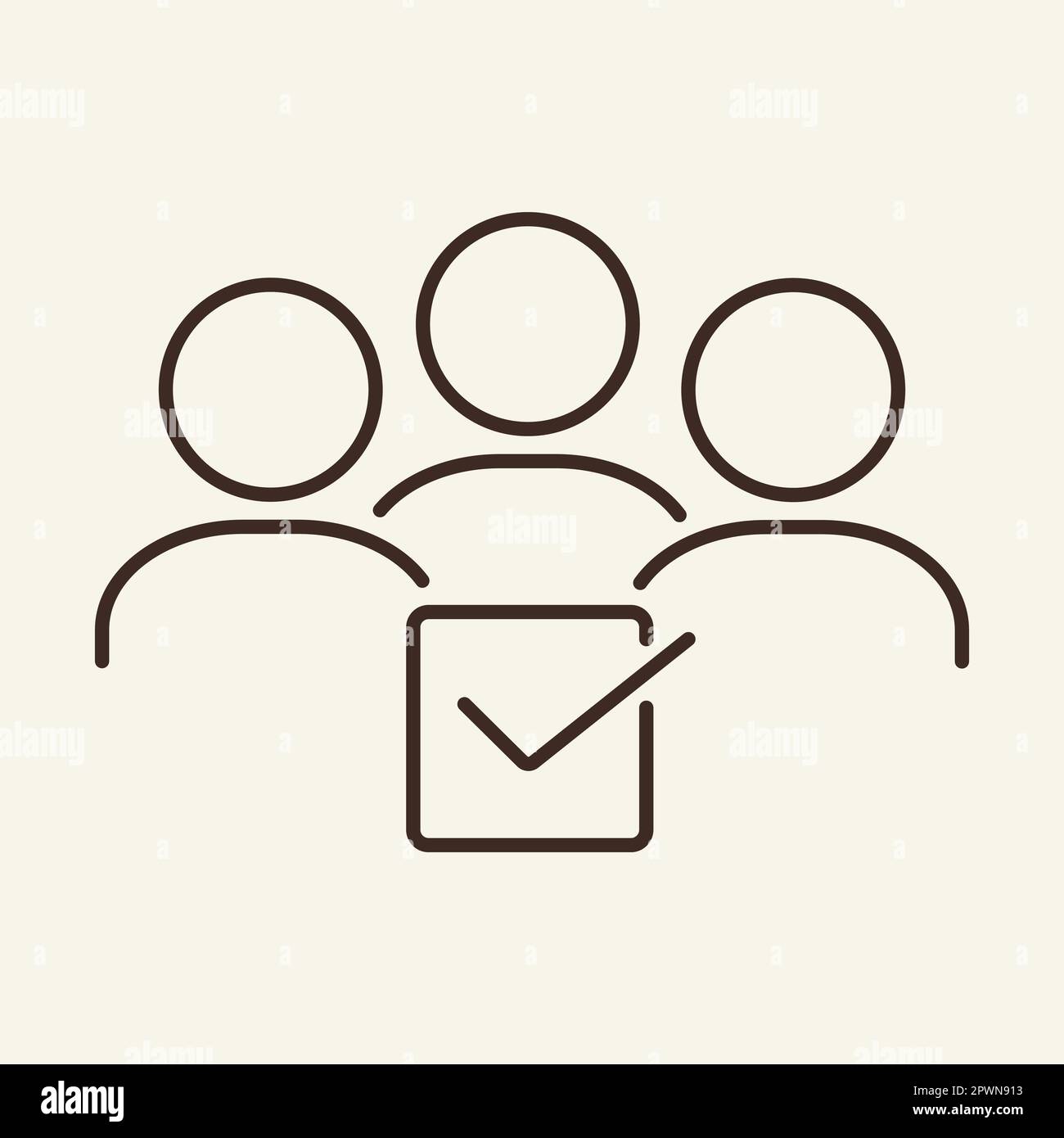 Candidates selection line icon Stock Vector Image & Art - Alamy