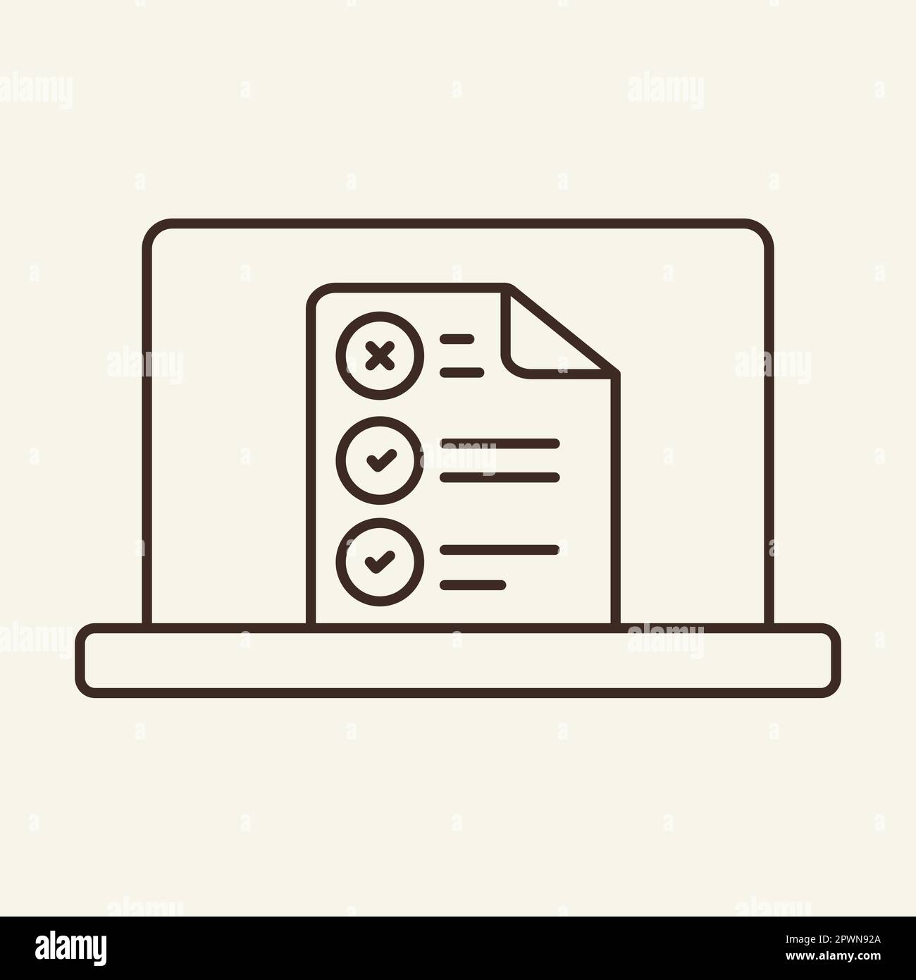 Survey quiz research line Stock Vector Images - Alamy