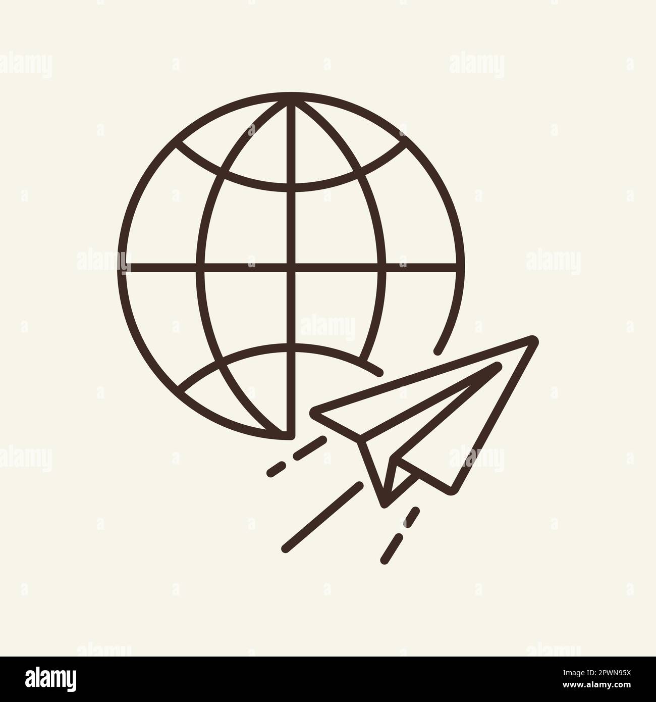 Global perspective line icon Stock Vector Image & Art - Alamy
