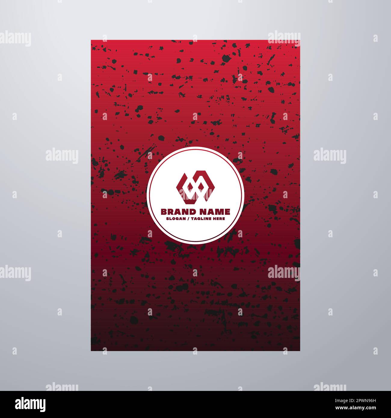 Modern poster with grunge texture style. Editable, resizable, EPS 10 ...