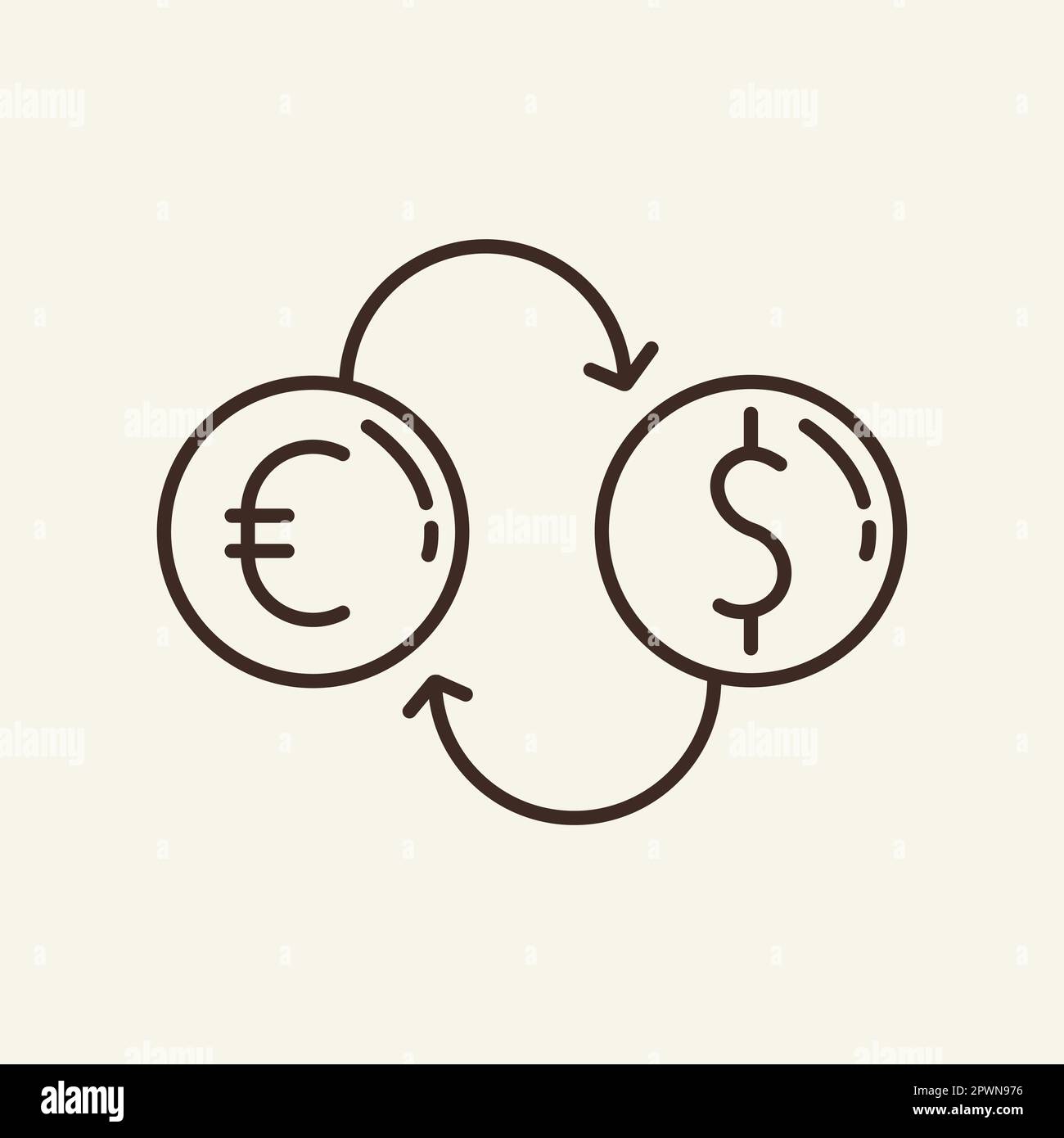 Financial exchange cycle dollar Stock Vector Images - Alamy