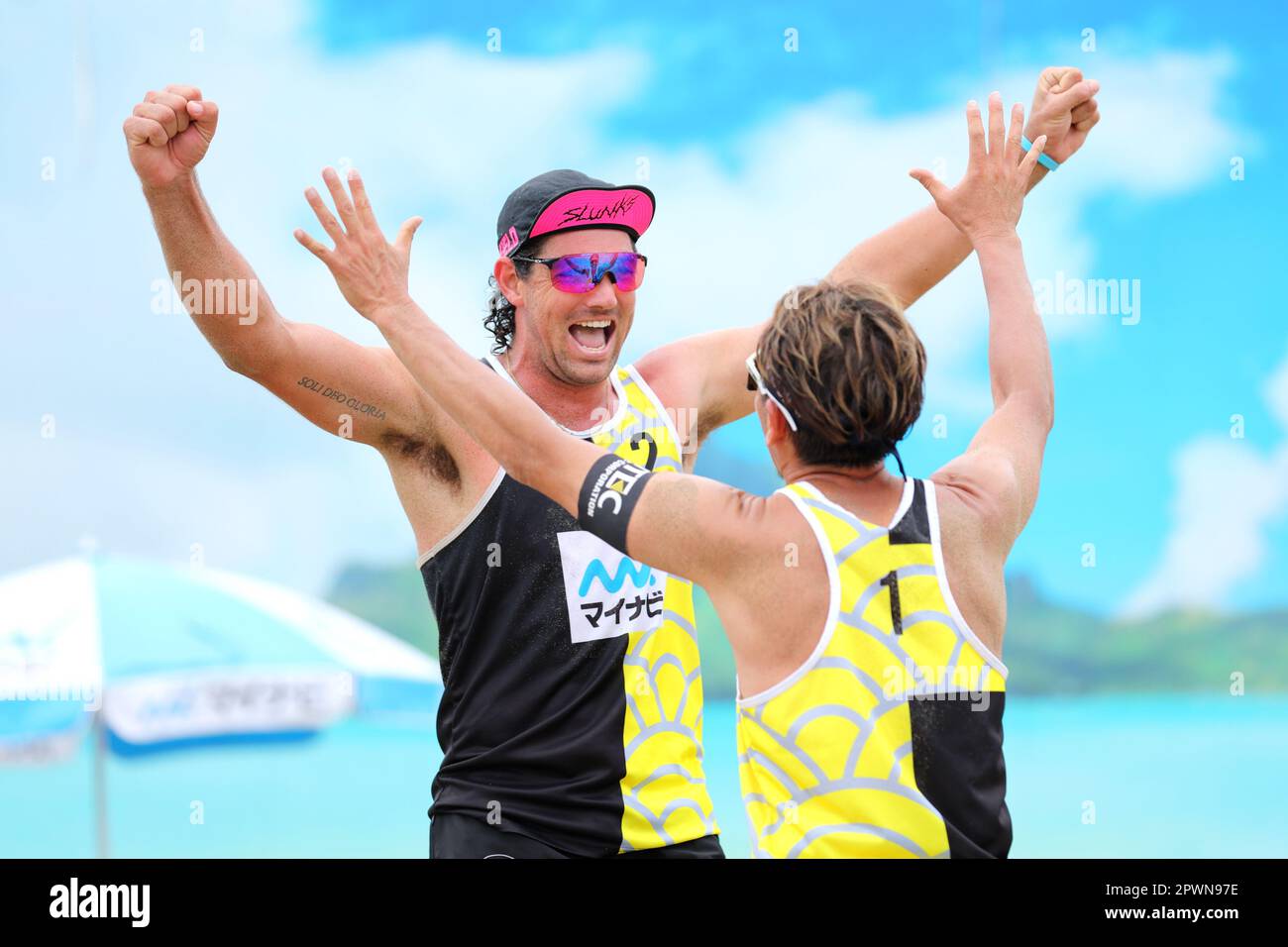 Tachihi Beach, Tokyo, Japan. 30th Apr, 2023. Koichi Nishimura & Troy ...