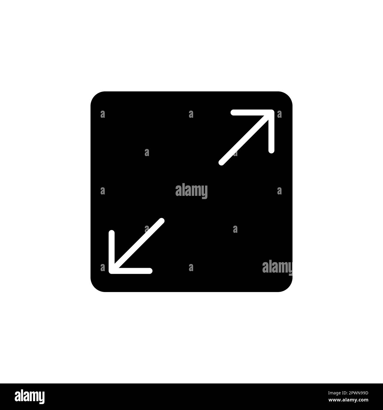 Fullscreen icon vector. expand fullscreen icon Stock Vector Image & Art ...