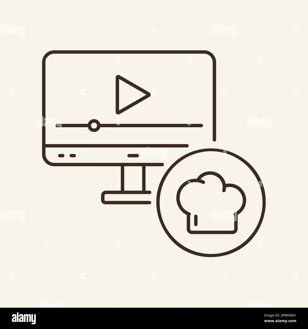 Online cooking lesson Stock Vector Images - Alamy