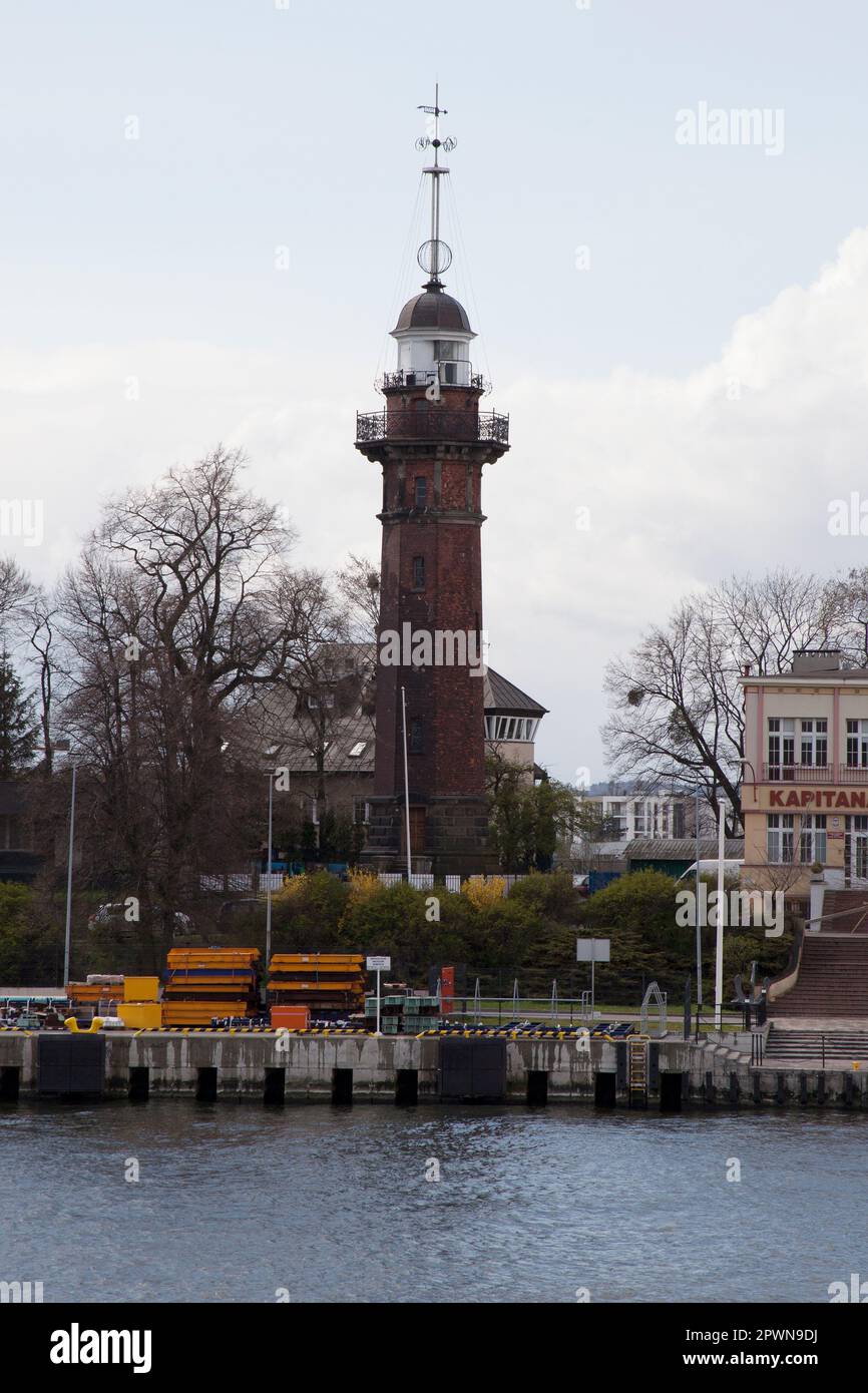 Nowy port lighthouse hi-res stock photography and images - Alamy