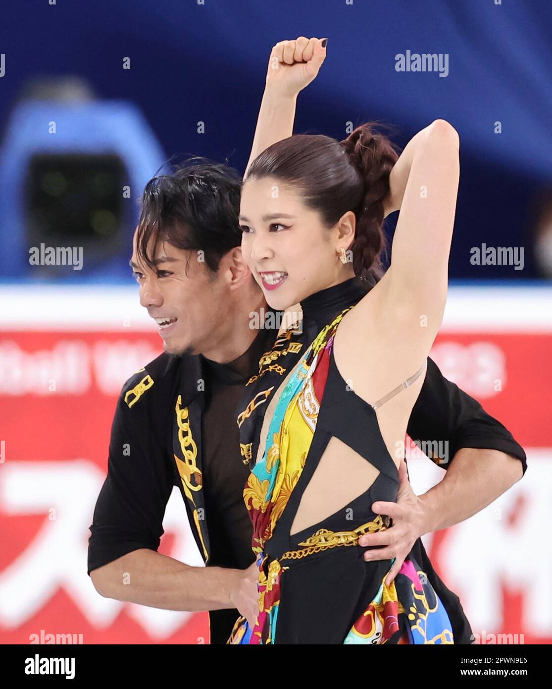 FILE: Japanese figure skater Kana Muramoto and Daisuke Takahashi take part in ice dance short ...