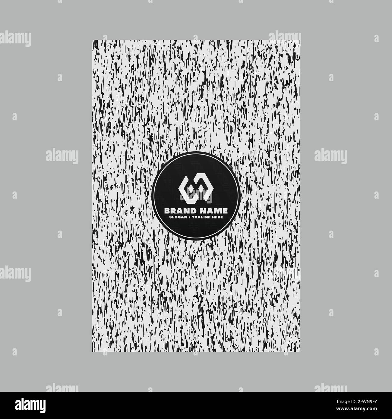 Modern poster with grunge texture style. Editable, resizable, EPS 10 ...