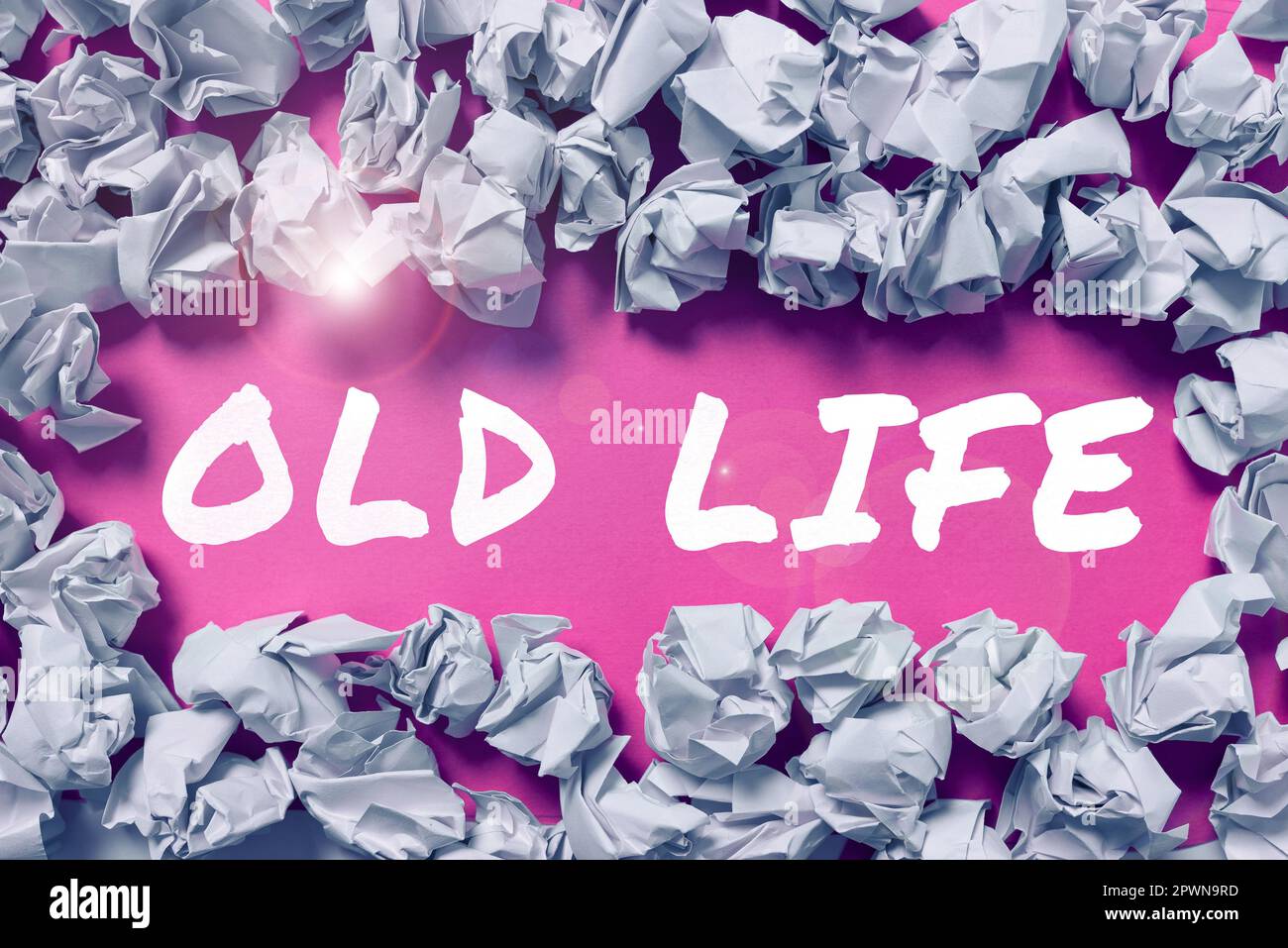 Text caption presenting Old Life, Business concept the way I was in the ...
