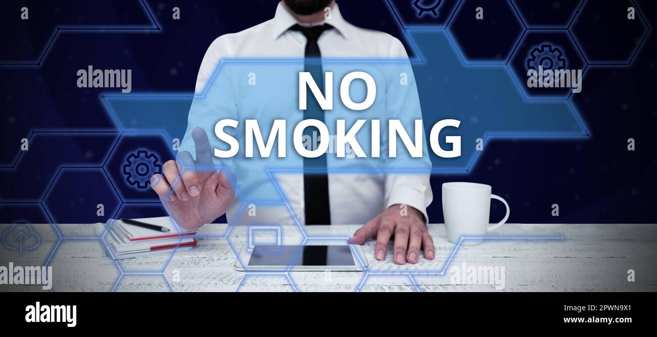 Conceptual caption No Smoking, Business overview using tobacco is ... Conceptual caption No Smoking, Business overview using tobacco is ...