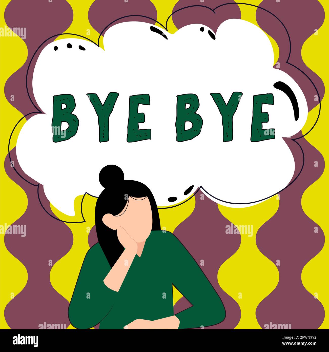 Text showing inspiration Bye Bye, Internet Concept Greeting for leaving ...