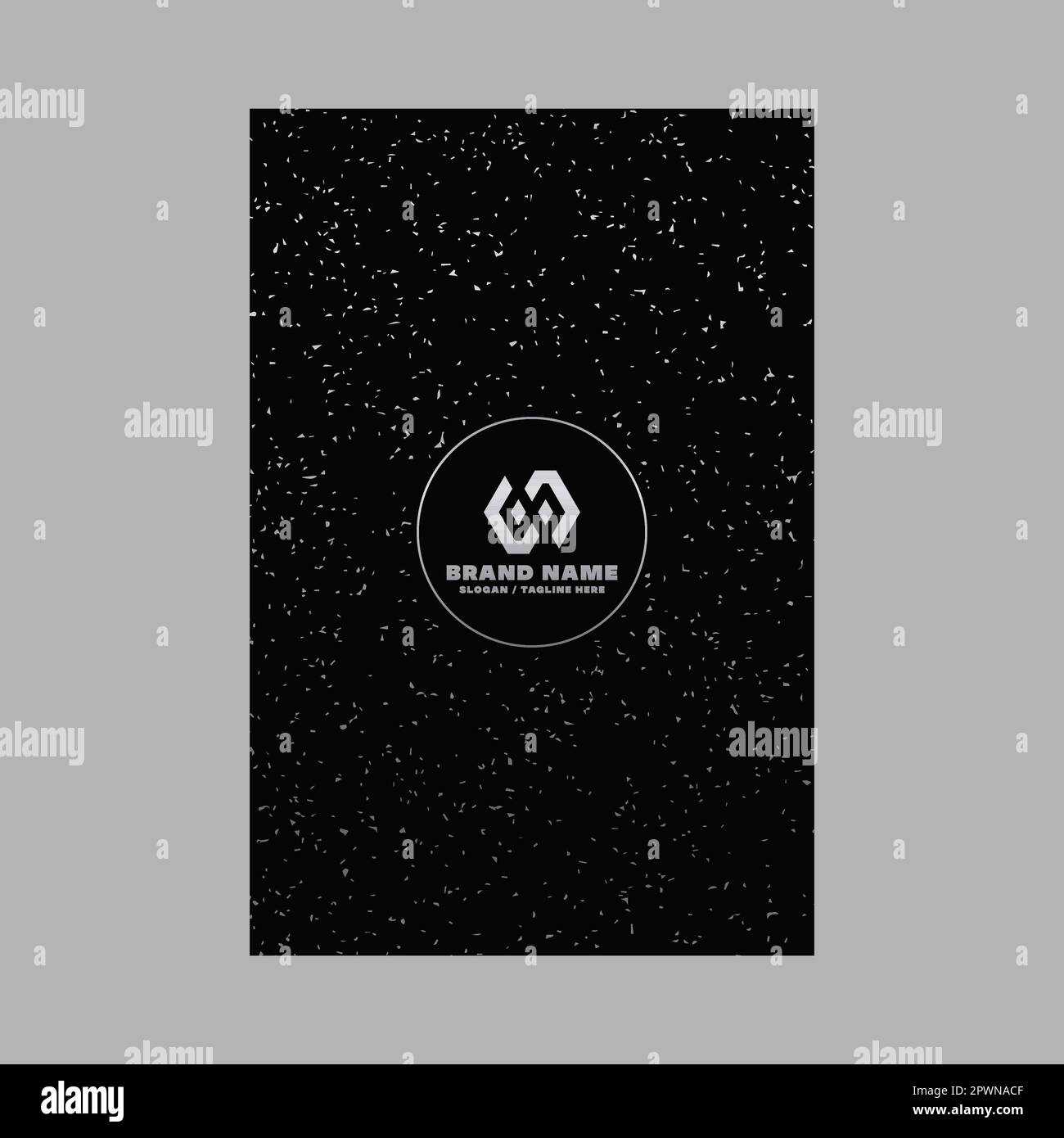 Modern poster with gritty texture style. Editable, resizable, EPS 10 ...