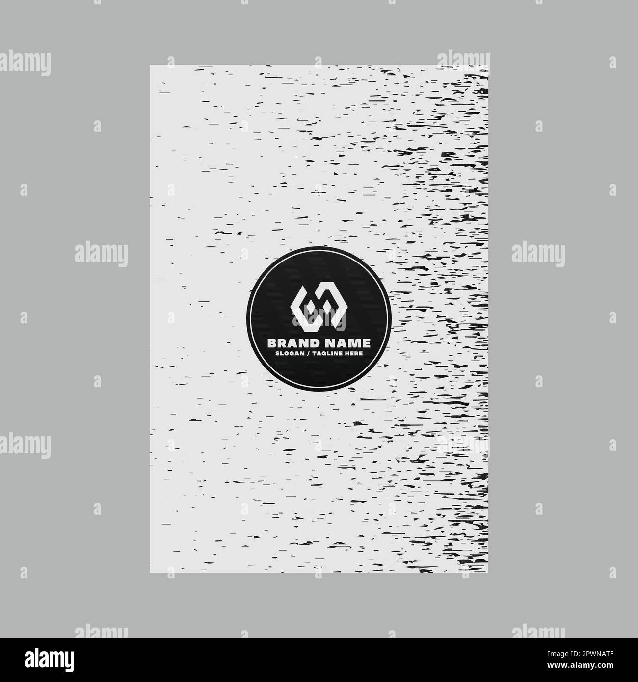 Modern poster with grain texture style. Editable, resizable, EPS 10 ...