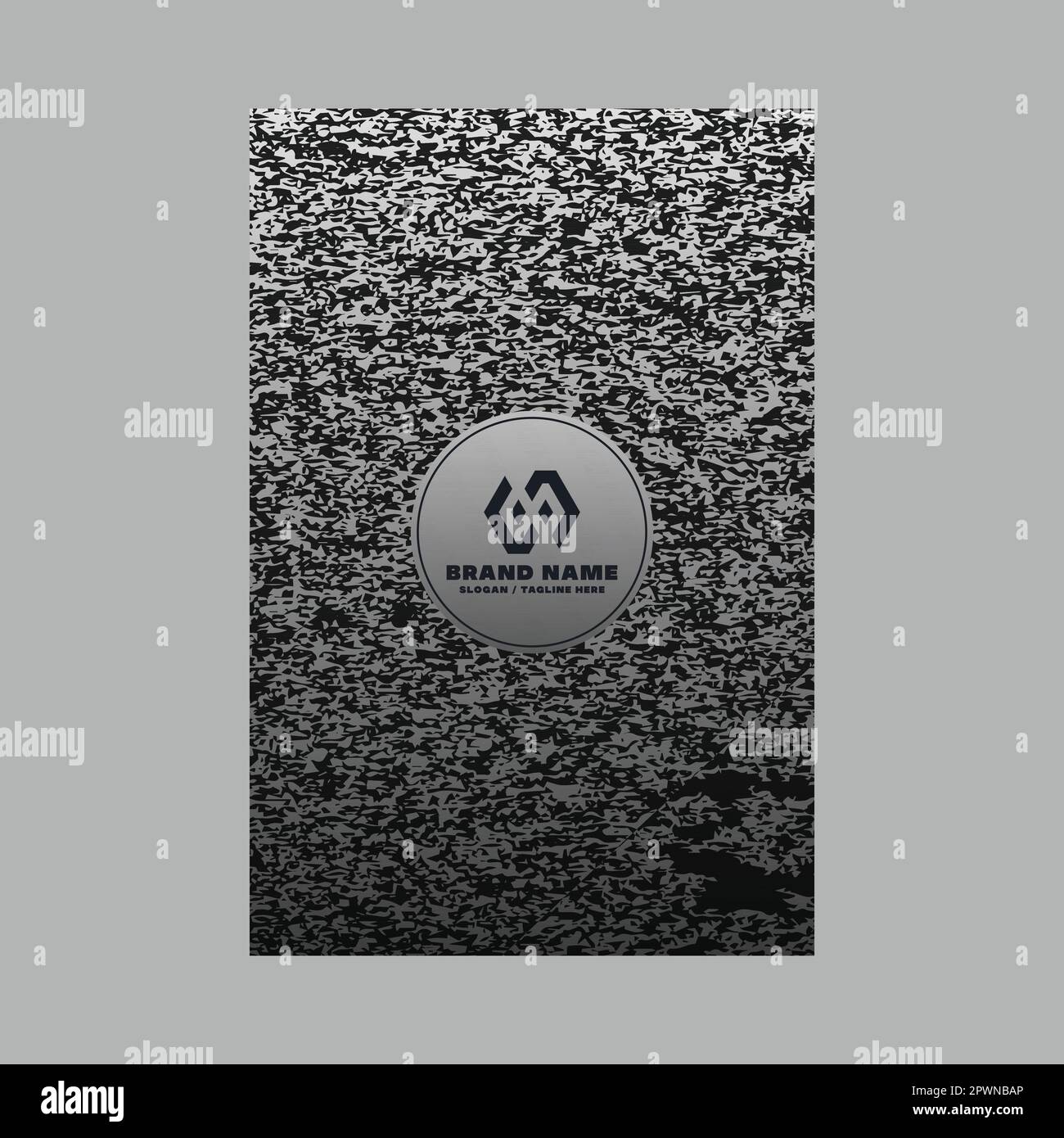 Modern poster with grain texture style. Editable, resizable, EPS 10 ...