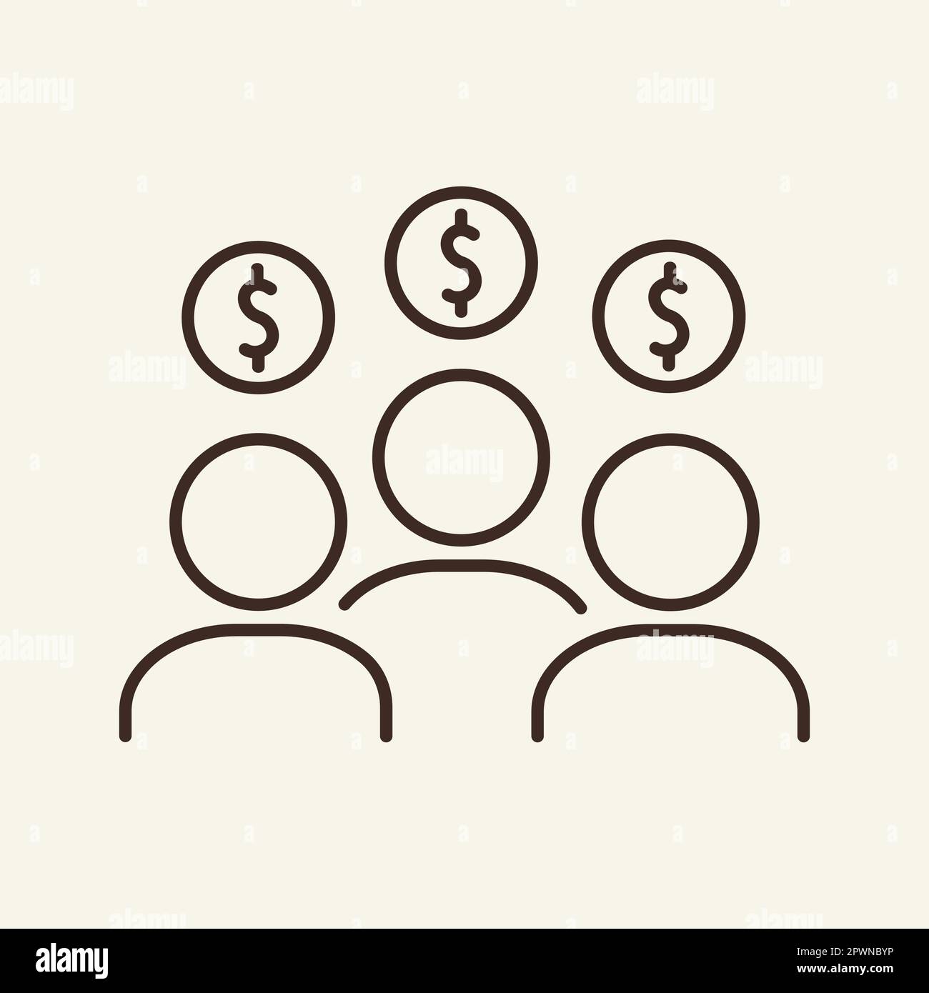 Employees line icon Stock Vector Image & Art - Alamy