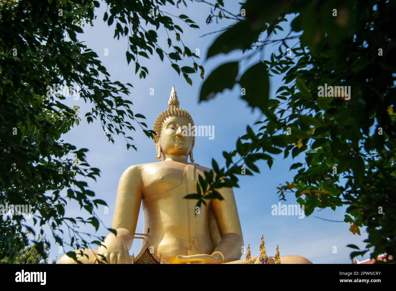 the Wat Muang in the Village of Wiset Chai Chan in the Province of Ang ...