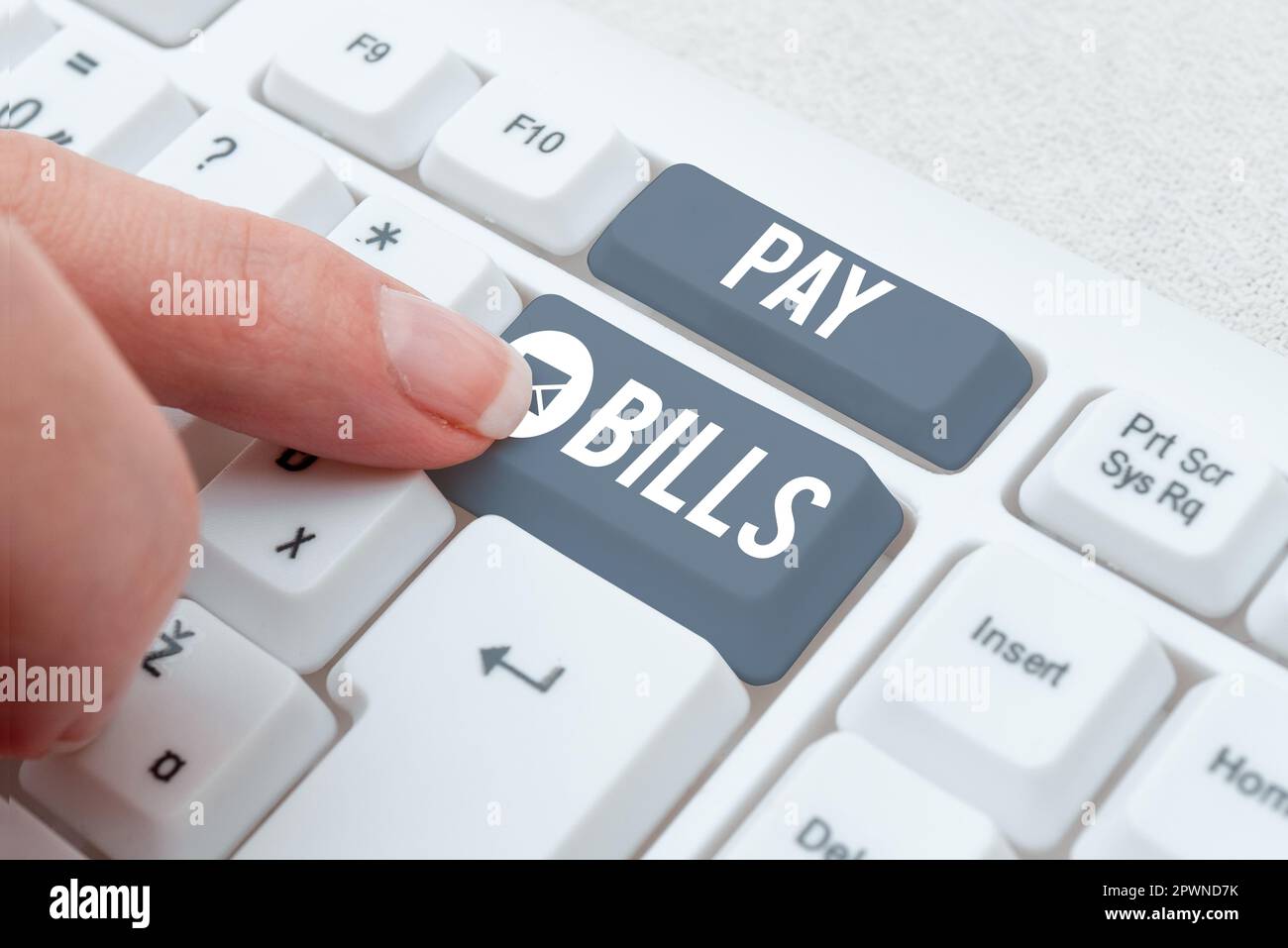 Text caption presenting Pay Bills, Business showcase list of expenses ...