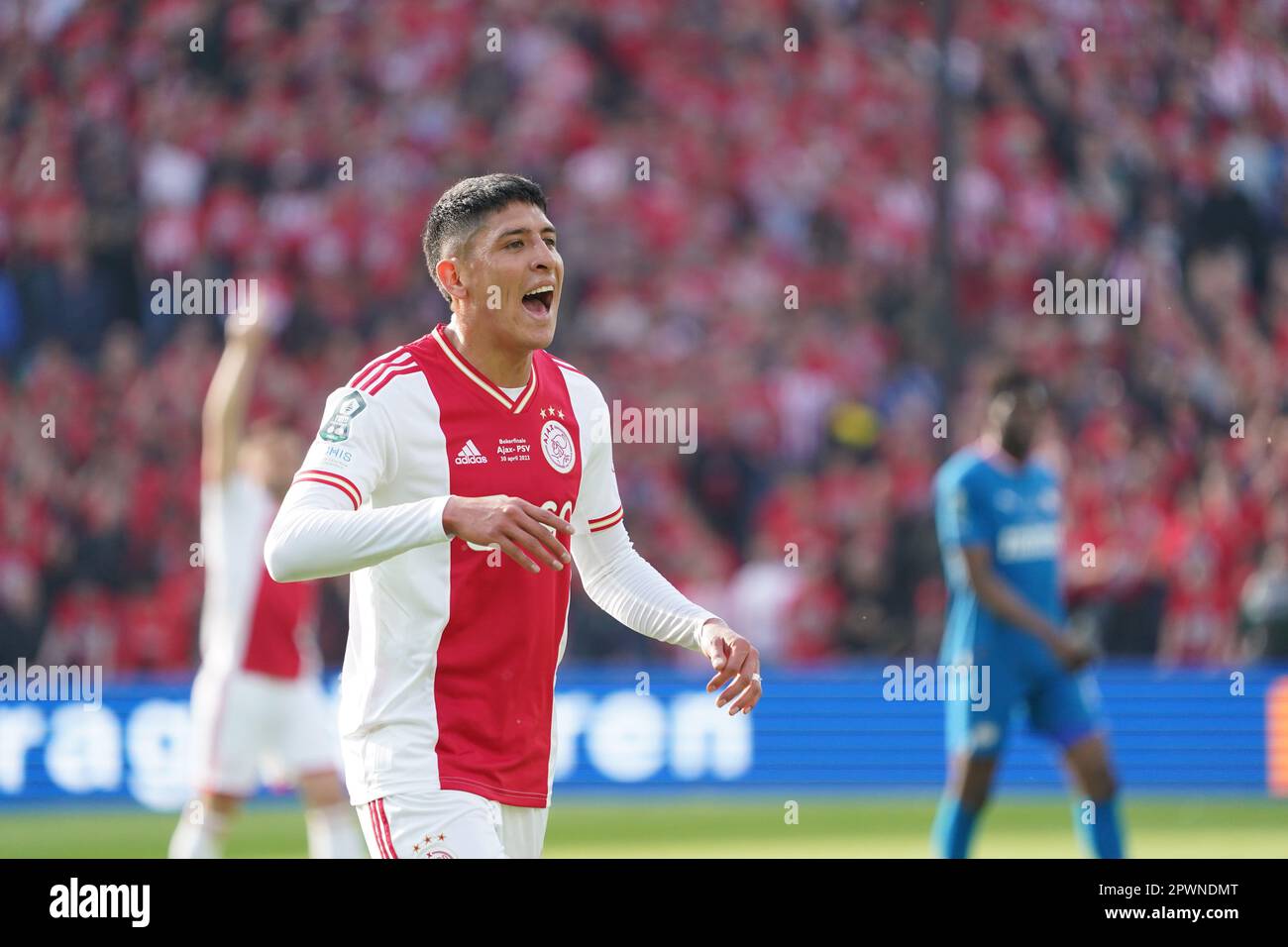 Edson Alvarez of Ajax during the Dutch TOTO KNVB Cup final match ...