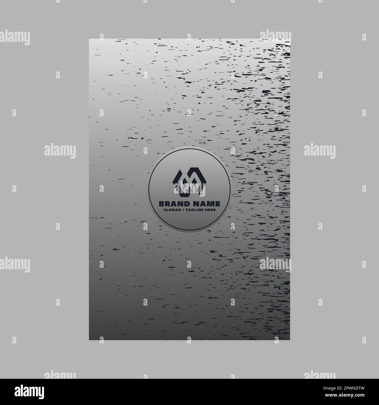 Modern poster with grain texture style. Editable, resizable, EPS 10 ...