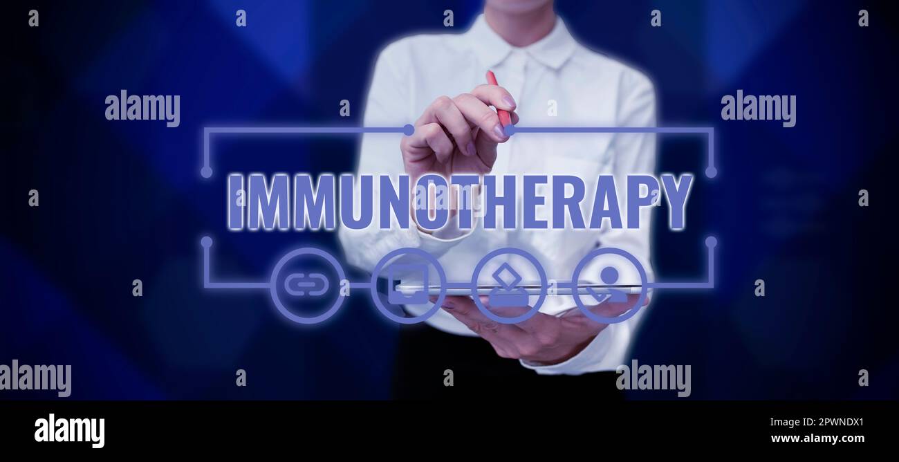 Inspiration showing sign Immunotherapy, Business overview treatment or ... Inspiration showing sign Immunotherapy, Business overview treatment or ...