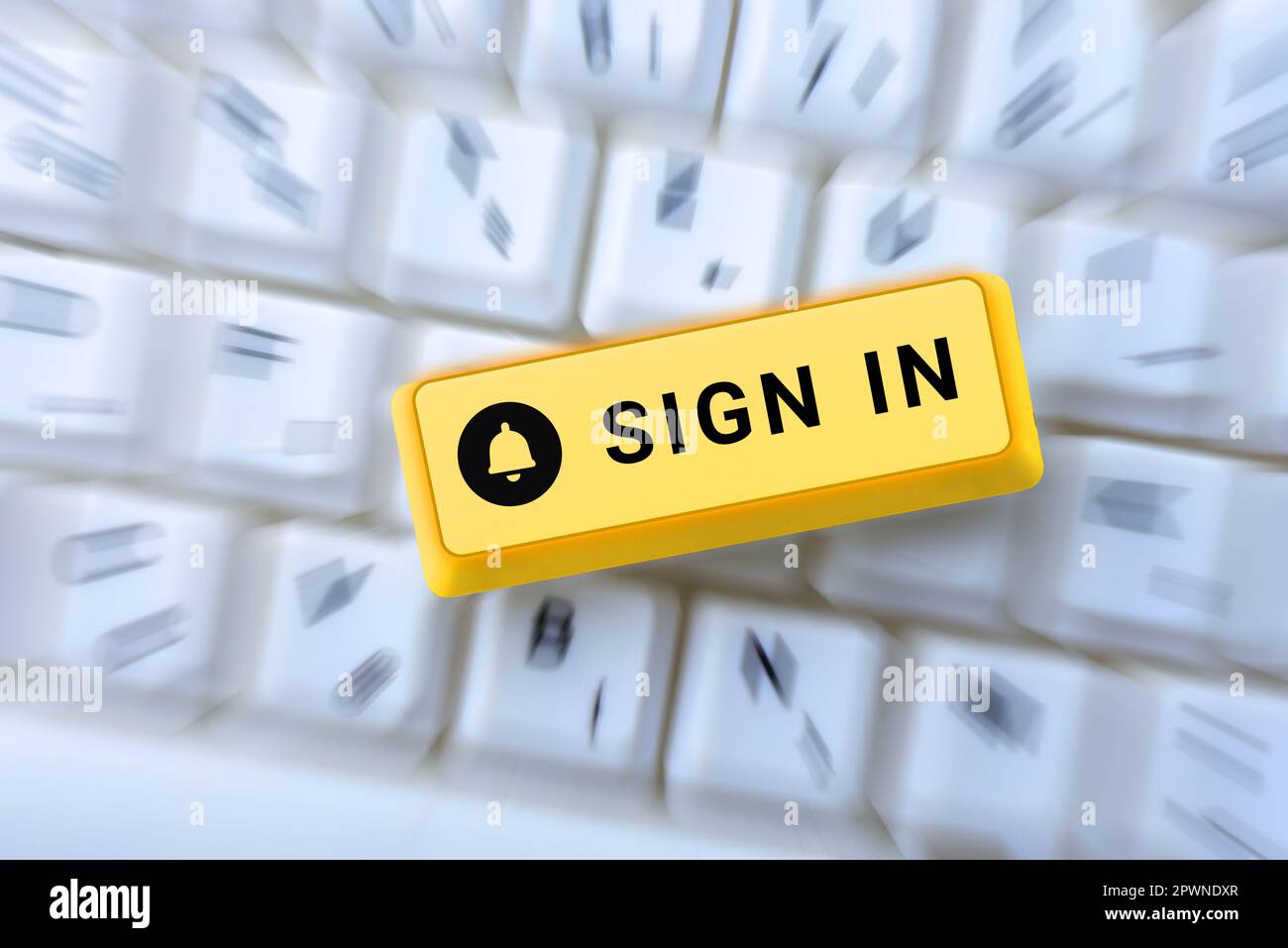 Hand writing sign Sign In, Conceptual photo to write your name on a ...